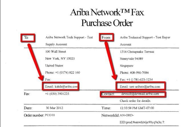 Where do I configure the email addresses on the fax cover page for ...