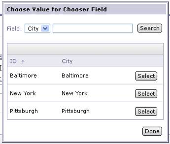 What are the differences between enumeration and FMD chooser fields?